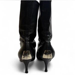 Donald J. Pliner | Shoes | Y2k Donald Pliner Sleek Black Leather Sock ...